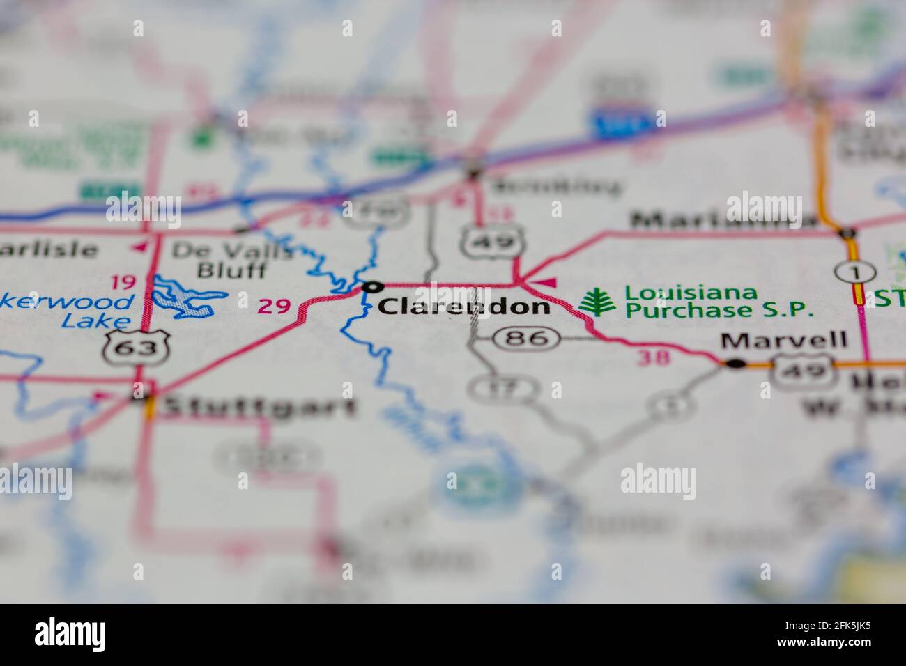 Map of clarendon hi-res stock photography and images - Alamy