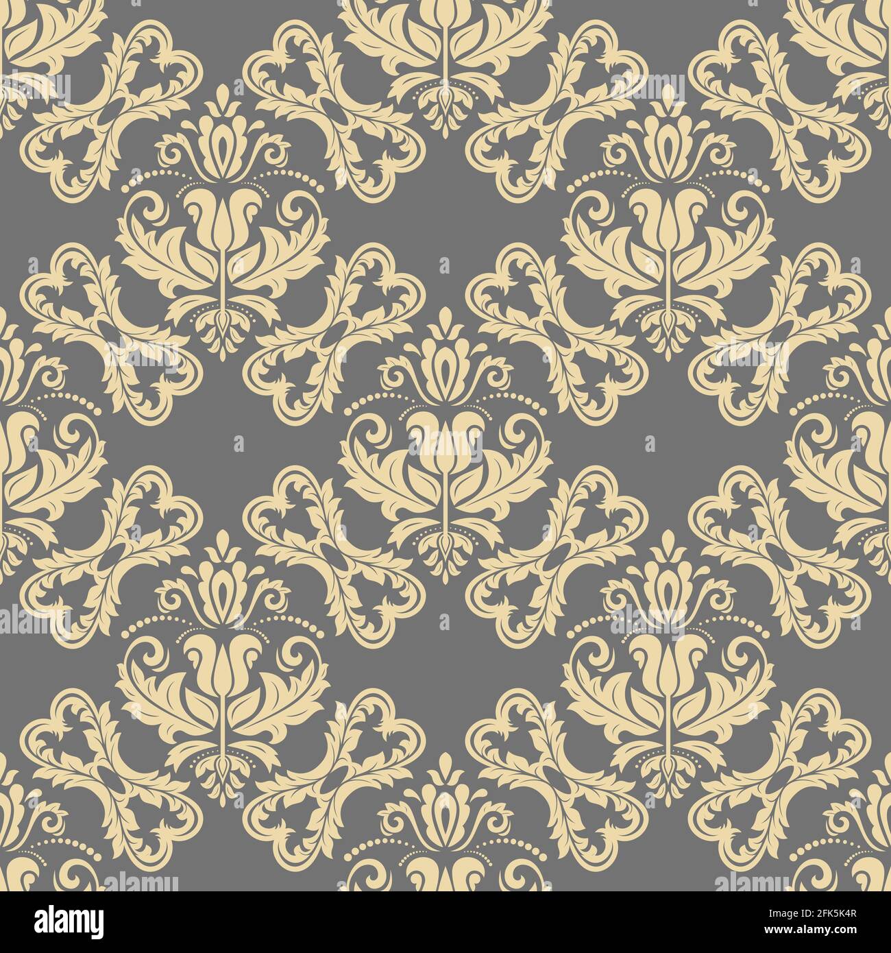 Classic golden seamless pattern. Damask orient ornament. Classic ...