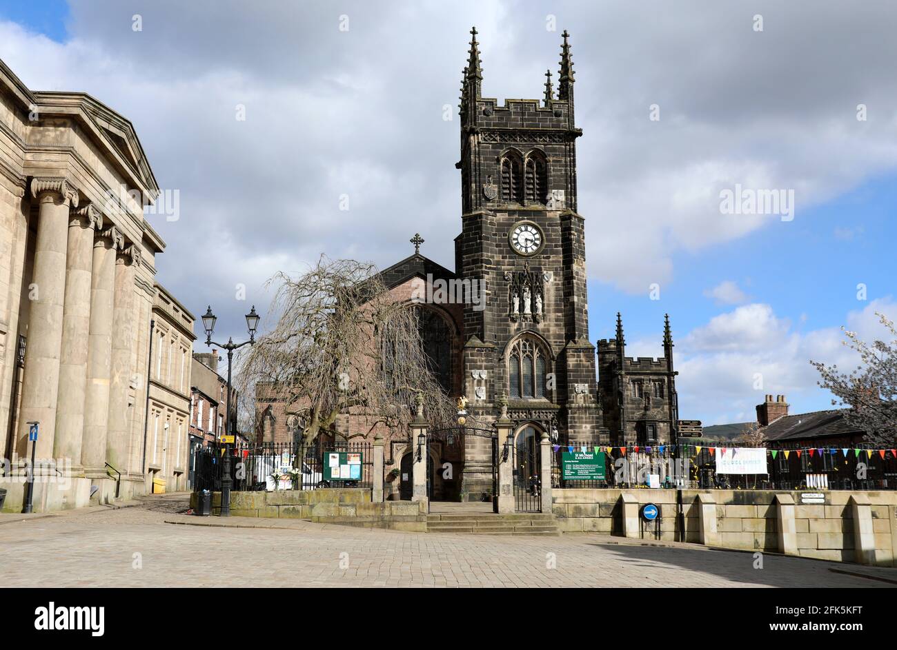 Church of St Michael and All Angels at Macclesfield in Cheshire Stock ...