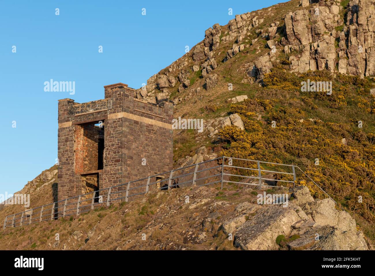 Landscape photo of the old coastguard watch tower at Hurlstone Point in ...