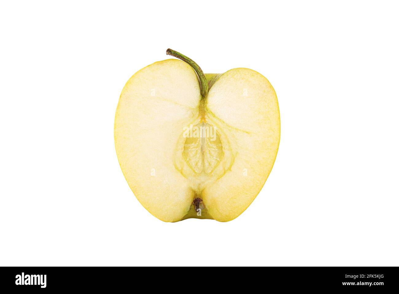 Half an apple isolated on a white background Stock Photo - Alamy