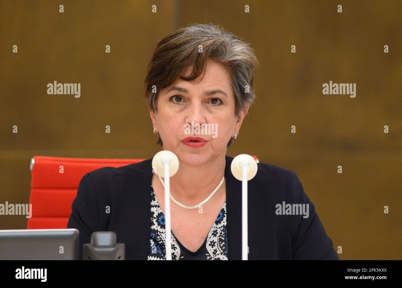 Potsdam, Germany. 28th Apr, 2021. Barbara Richstein (CDU), vice ...