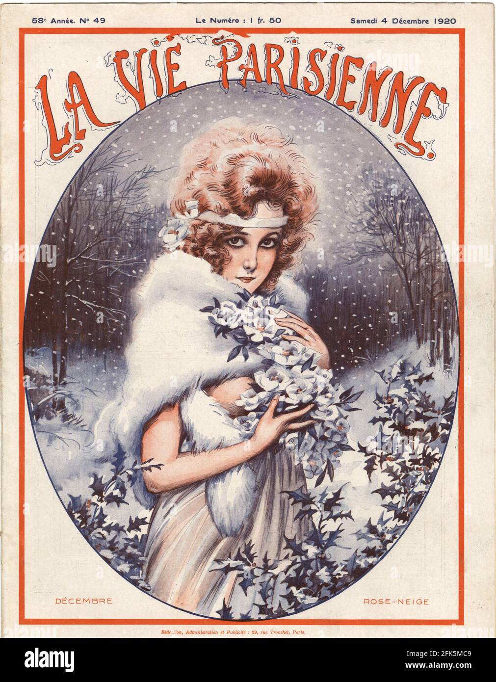 1920s France La Vie Parisienne Magazine Cover Stock Photo - Alamy