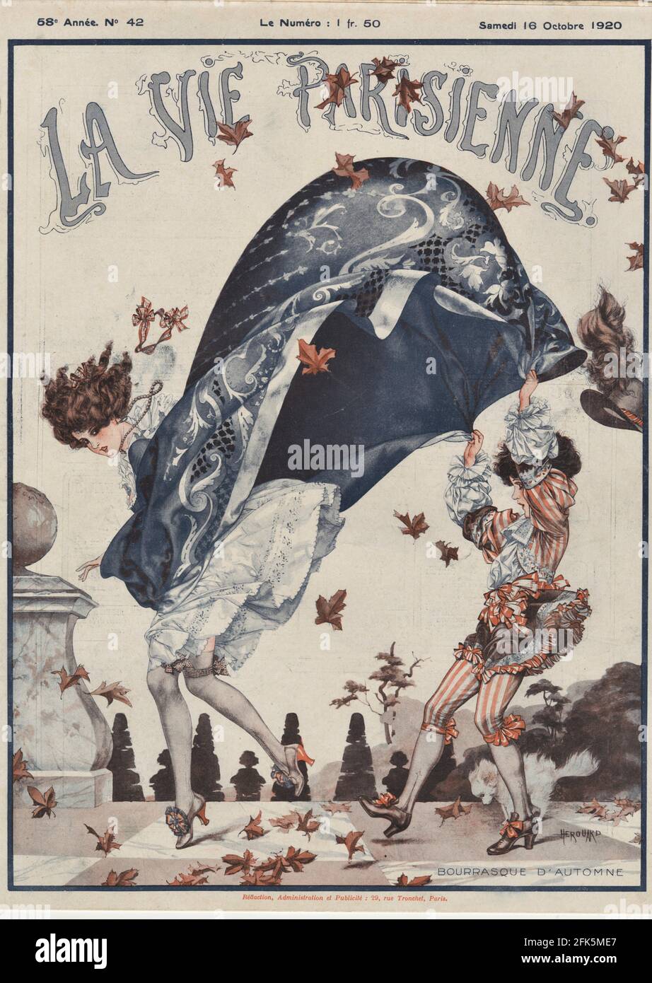1920s France La Vie Parisienne Magazine Cover Stock Photo - Alamy