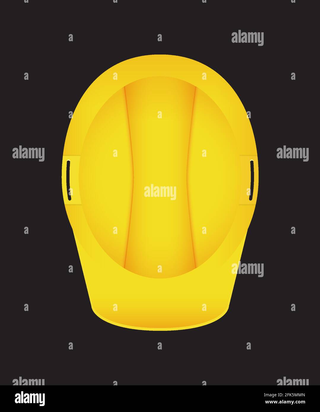Yellow safety construction helmet. Vector Illustration EPS10 Stock ...