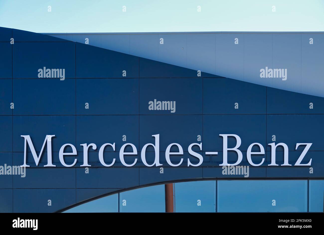 Building with the logo of a major German automobile company Stock Photo ...