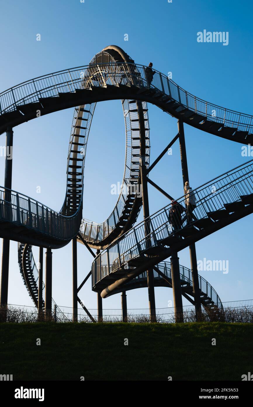 Duisburg Germany Roller Coaster Stairs Clipart