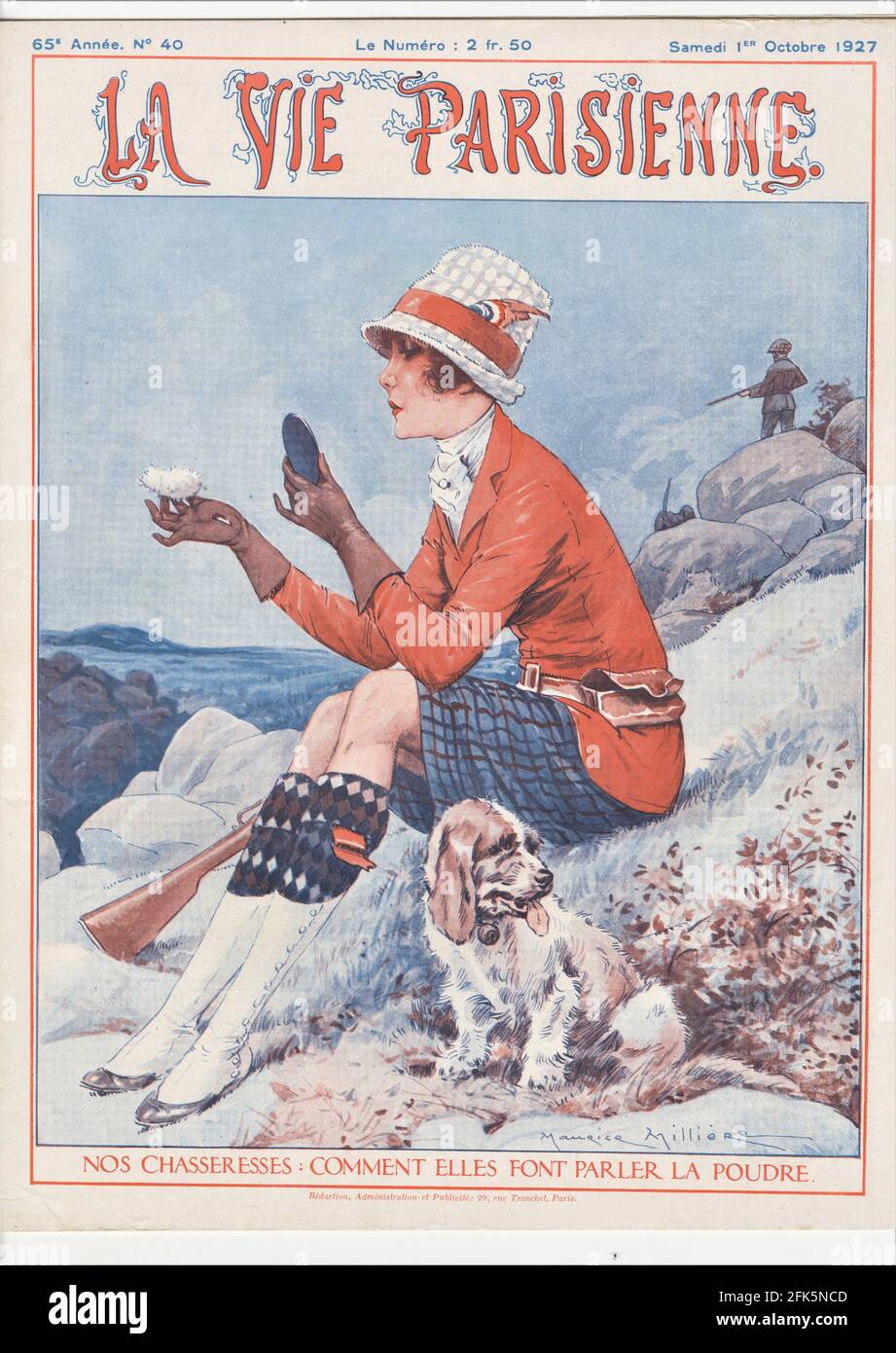 1920s France La Vie Parisienne Magazine Cover Stock Photo - Alamy