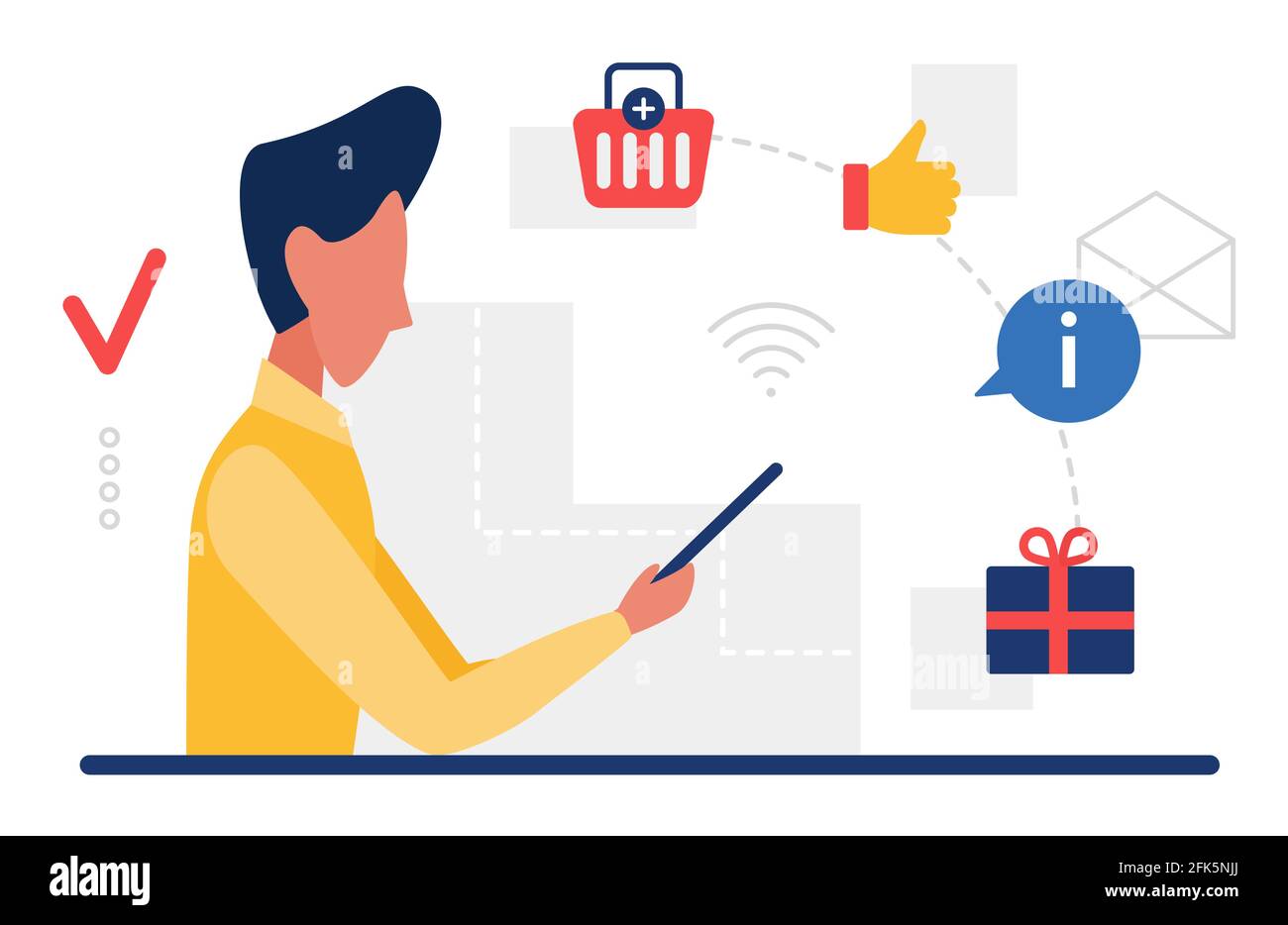 Consume consumer goods Stock Vector Images - Alamy