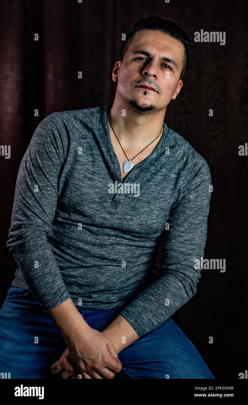 Handsome attractive portrait face confident suit hi-res stock ...