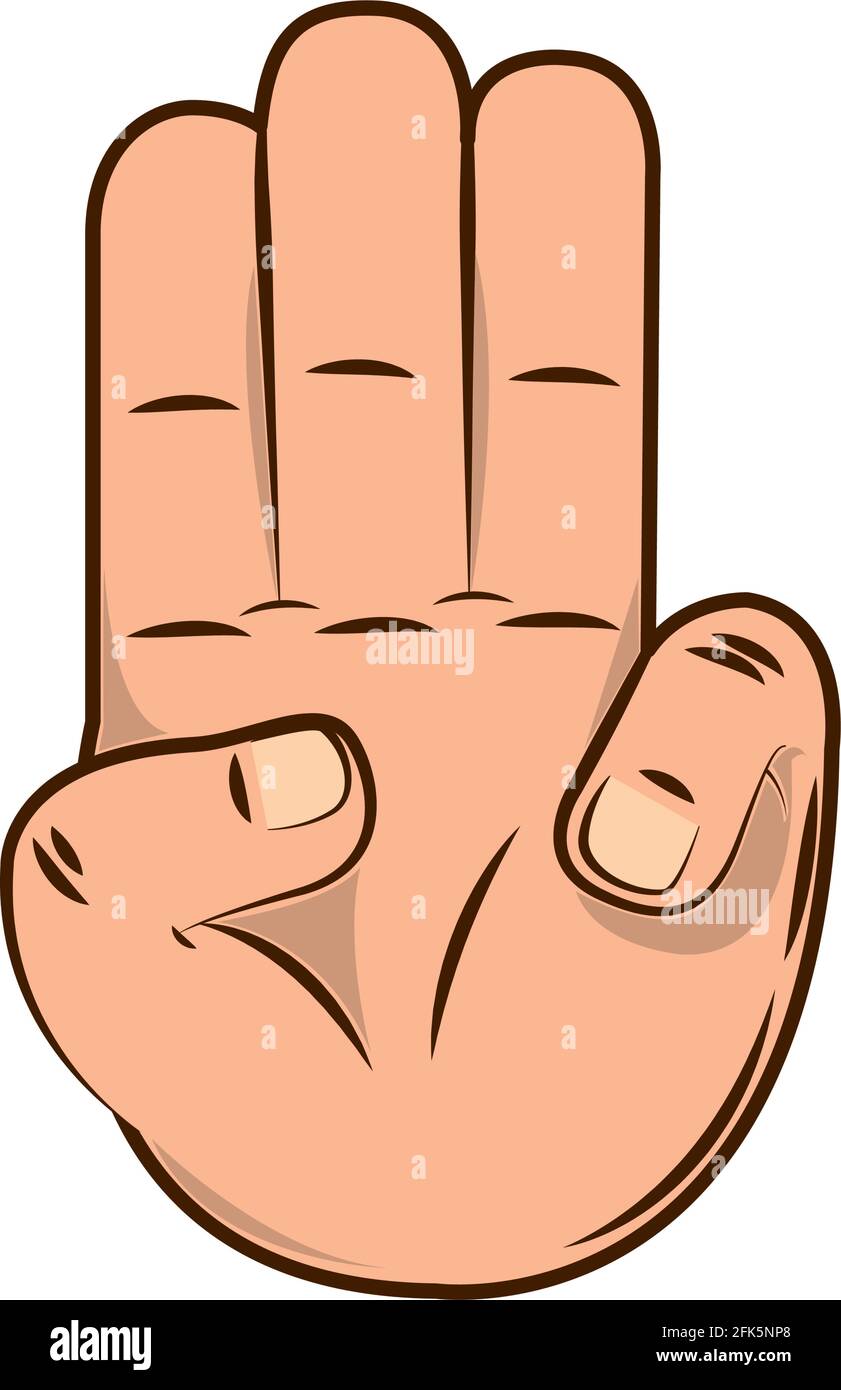 Third finger Stock Vector Images - Alamy