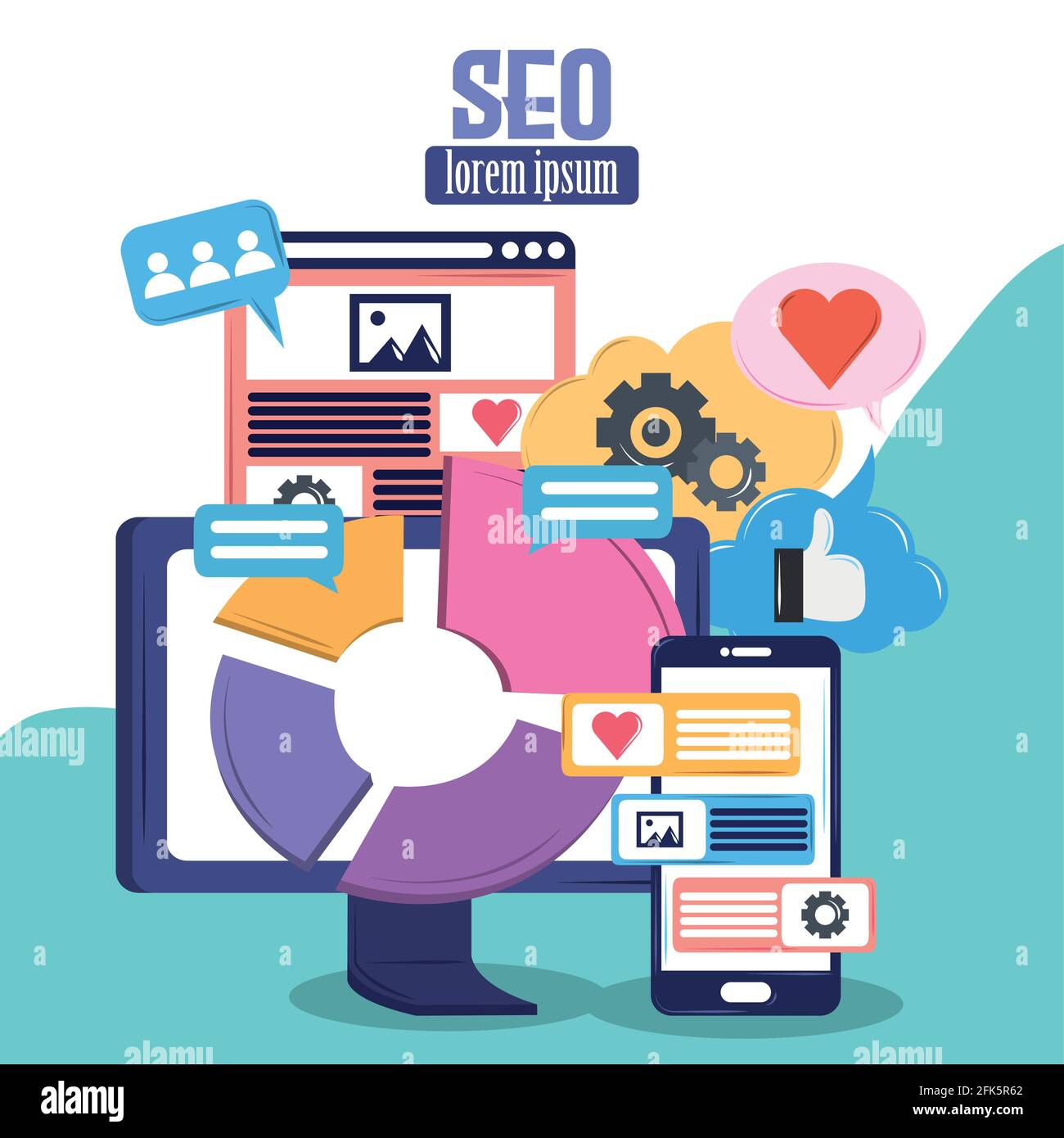 Website diagram statistics search Stock Vector Images - Alamy