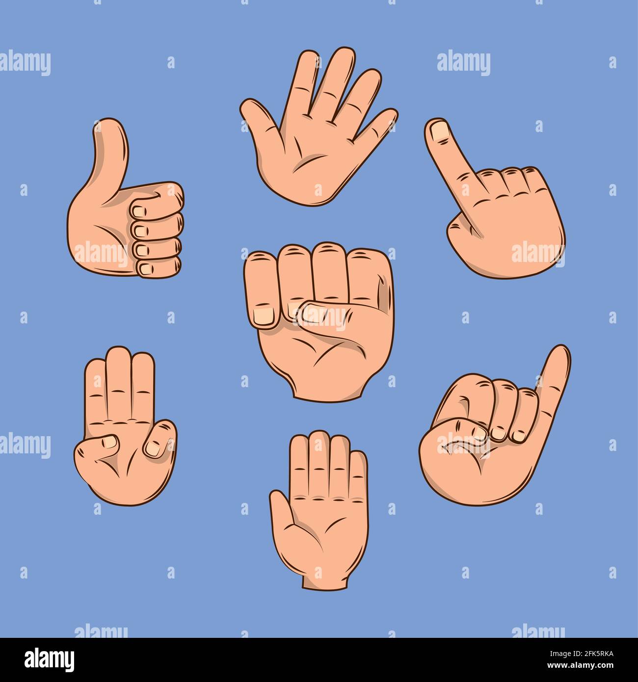 Hand fingers pointing left Stock Vector Images - Alamy