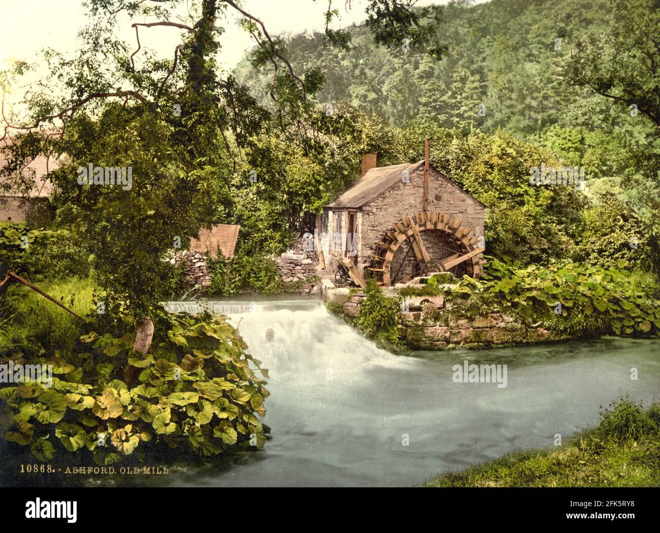 Ashford Old Mill in Kent circa 1890-1900 Stock Photo - Alamy