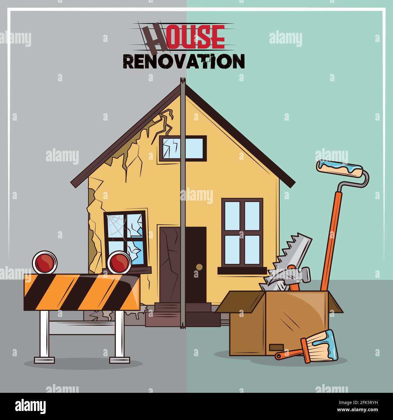 house renovation tools repair construction Stock Vector Image & Art - Alamy