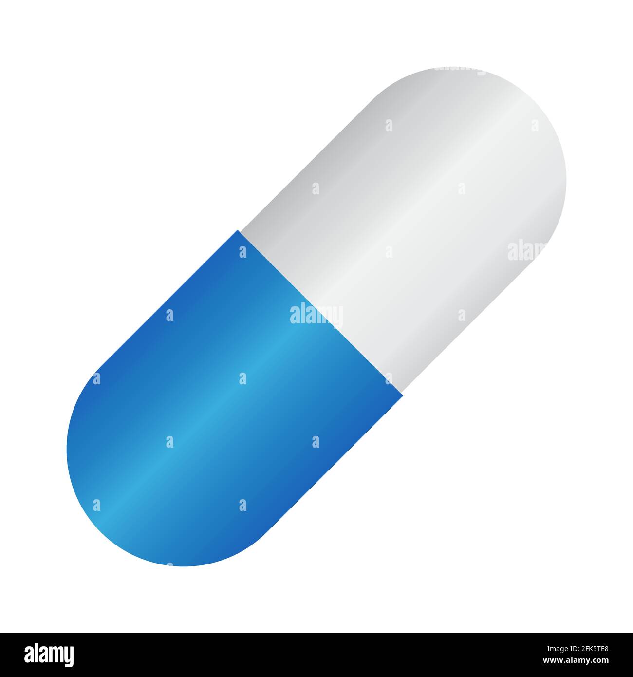 Simple icon of medicine capsule pill. Vector illustration Stock Vector ...