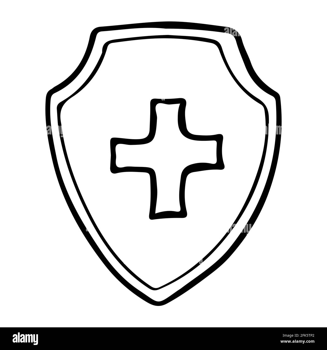 Knights Shield Outline