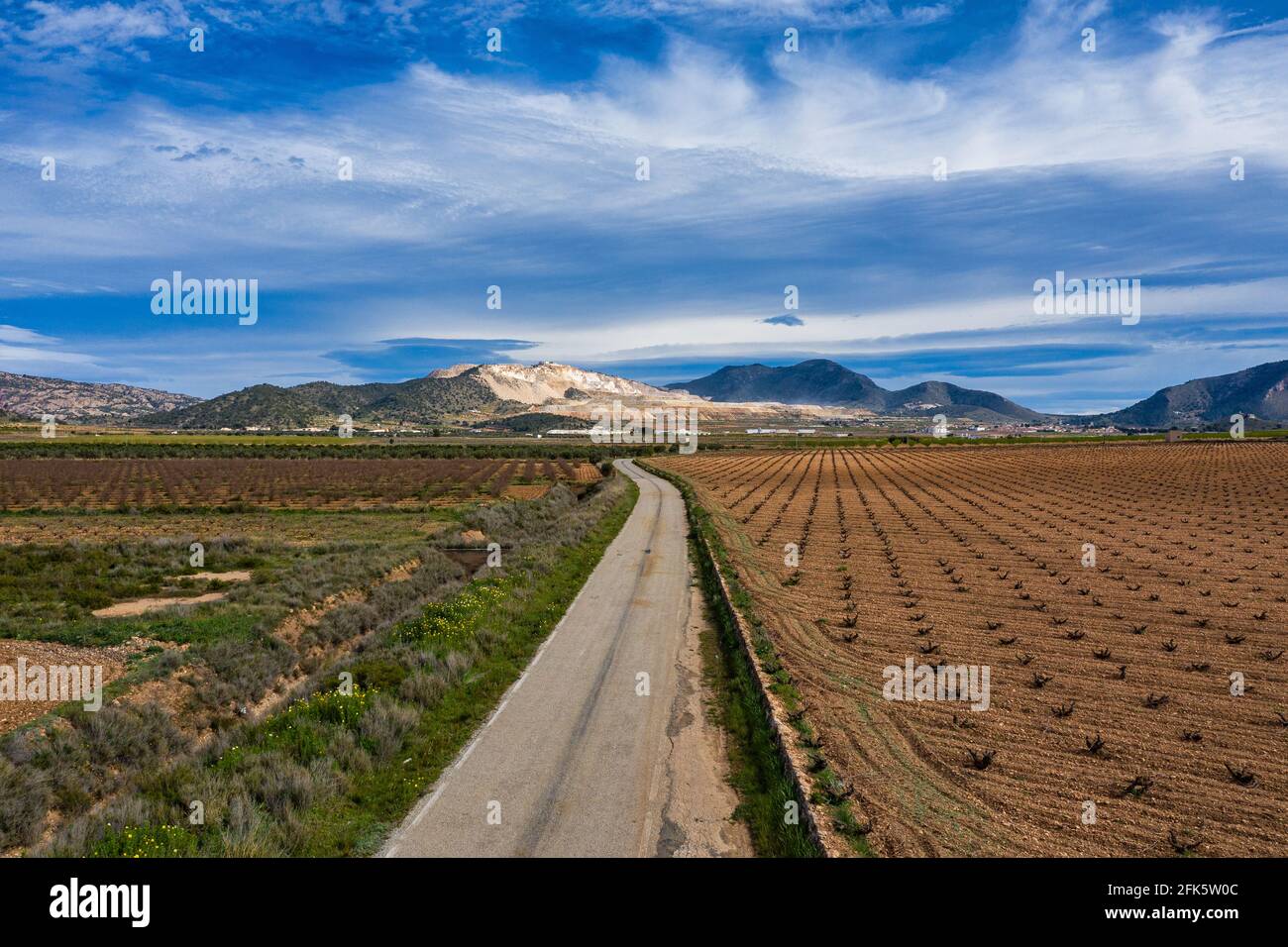Landscape view in Canada De La Lena, Murcia region in Spain, Europe ...