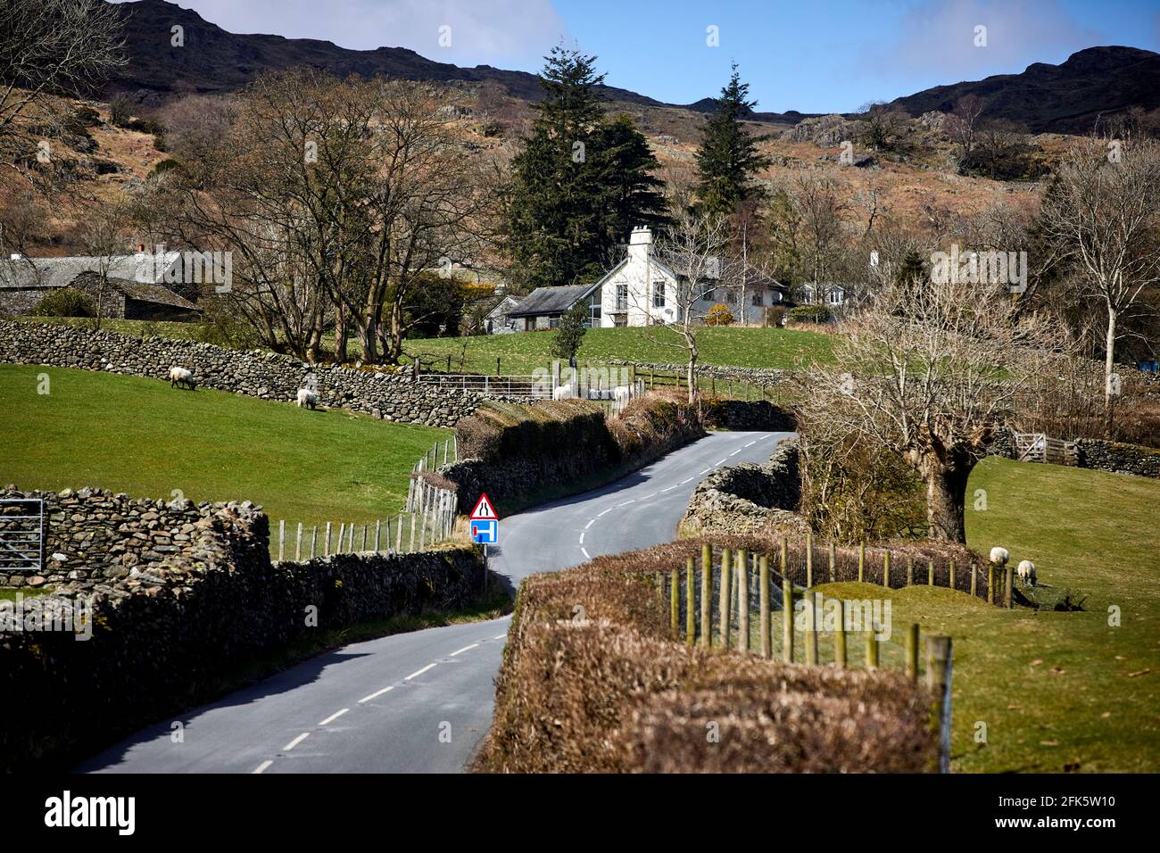 Spring at Troutbeck Windermere in Cumbria’s Lake District National Park ...