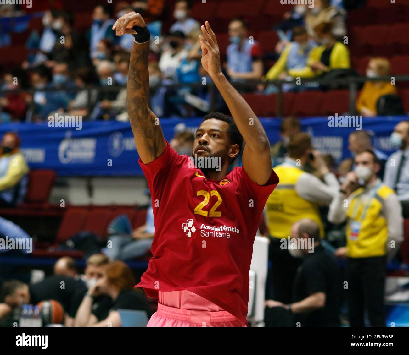 Saint Petersburg, Russia - 28 April 2021: Cory Higgins (22) of ...