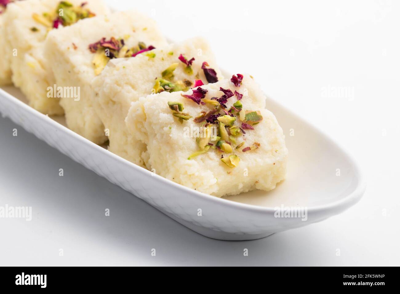 Indian Mithai Hot Kalakand Burfi Also Known As Alwar Mawa Qalaqand ...