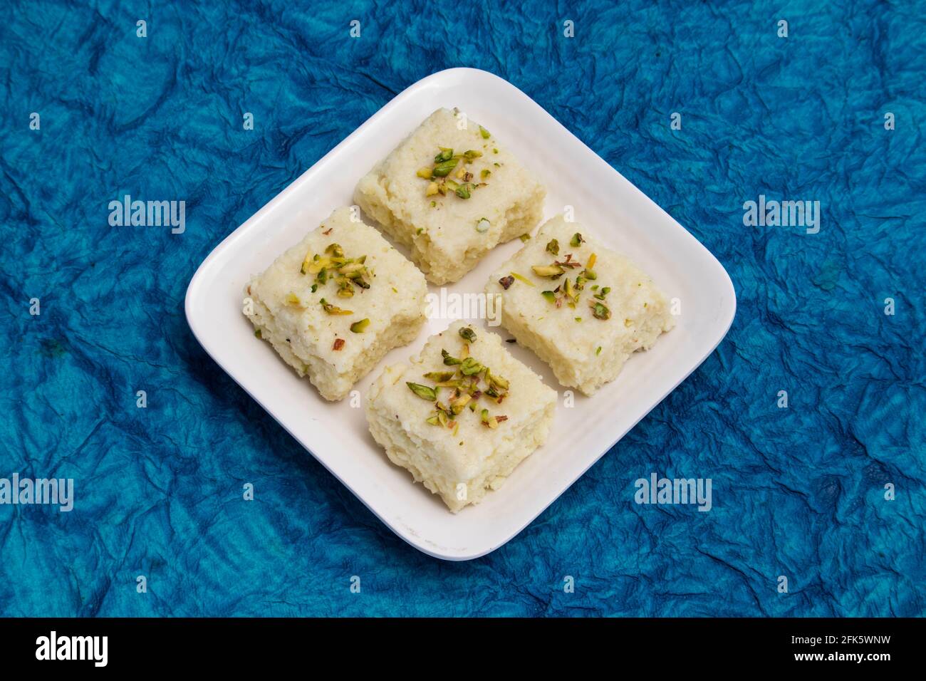 Indian Mithai Hot Kalakand Burfi Also Known As Alwar Mawa Qalaqand ...