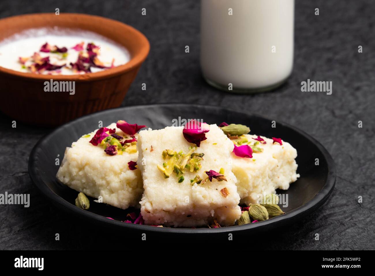 Indian Mithai Hot Kalakand Burfi Also Known As Alwar Mawa Qalaqand ...