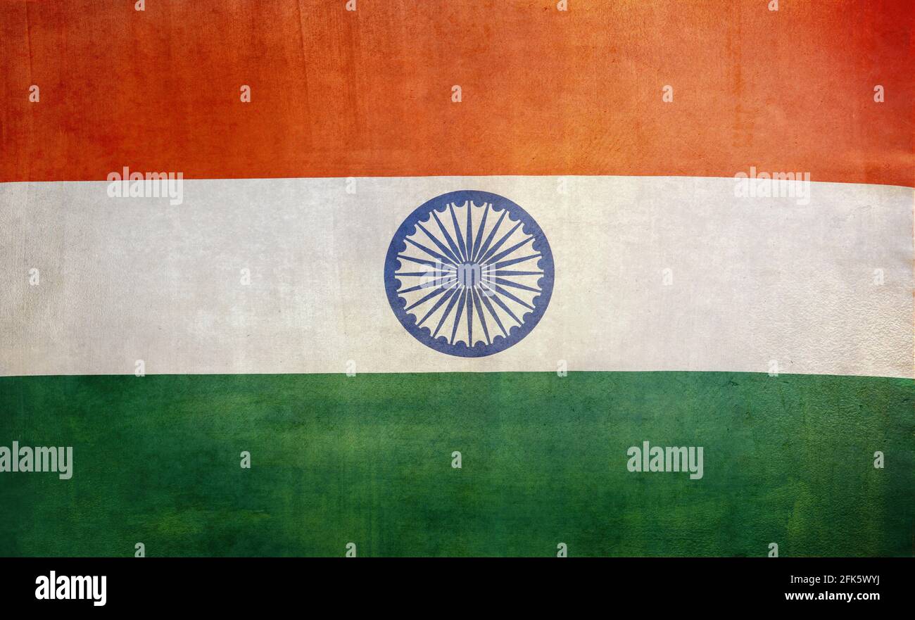 India grunge flag hi-res stock photography and images - Alamy