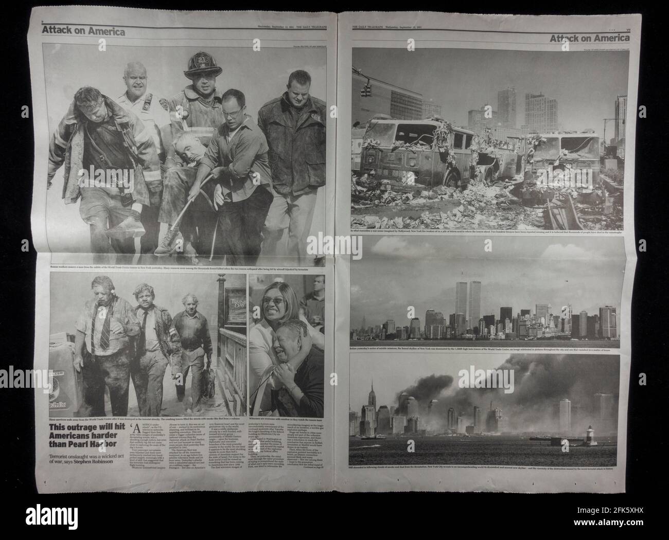 Inside photos pages in a special pullout of The Daily Telegraph ...