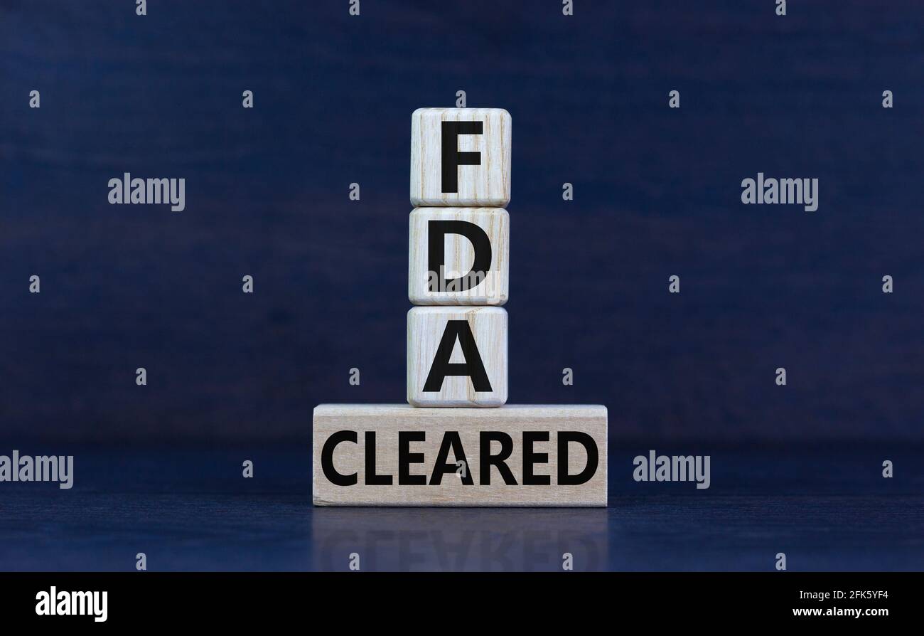 FDA, Food Drug Administration cleared symbol. Concept words 'FDA ...