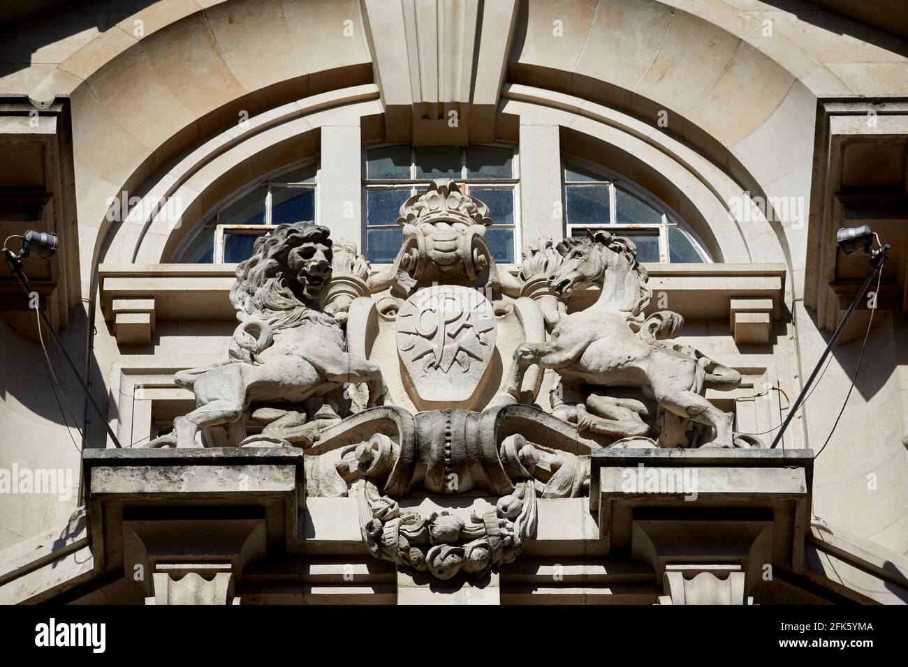 Detail Edwardian Baroque style Portland stone St James Buildings Grade ...