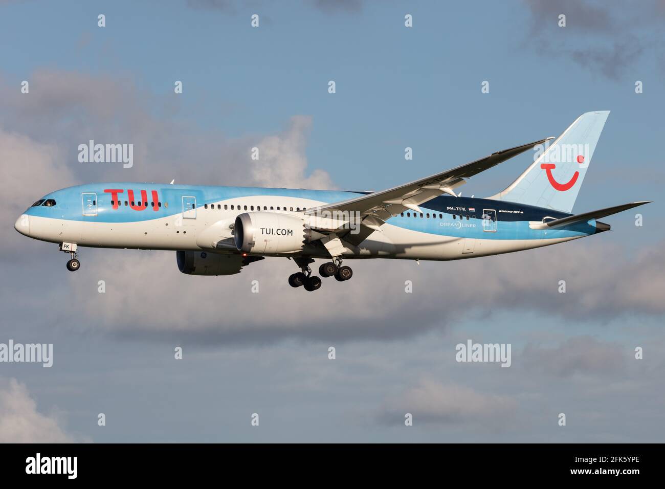 AMSTERDAM, NETHERLANDS - Sep 12, 2020: TUI (X3 / TUI) approaching ...