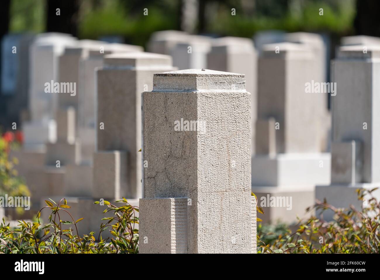 Many tombs in rows, Russian graves on military cemetery Stock Photo - Alamy