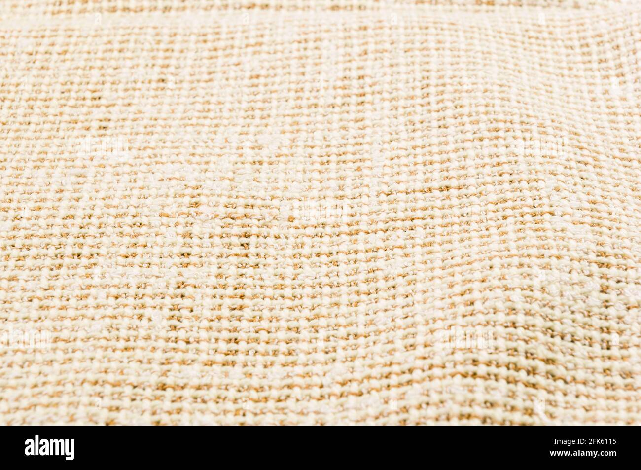 texture of rustic coarse canvas fabric, close-up, background Stock ...