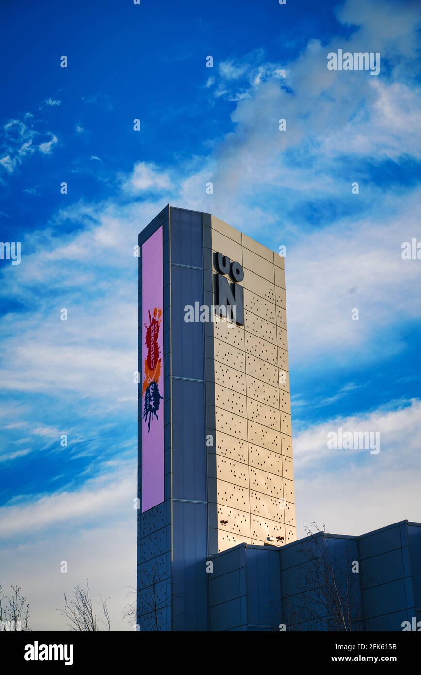 NORTHAMPTON, UNITED KINGDOM - Feb 12, 2016: Logo of University of ...