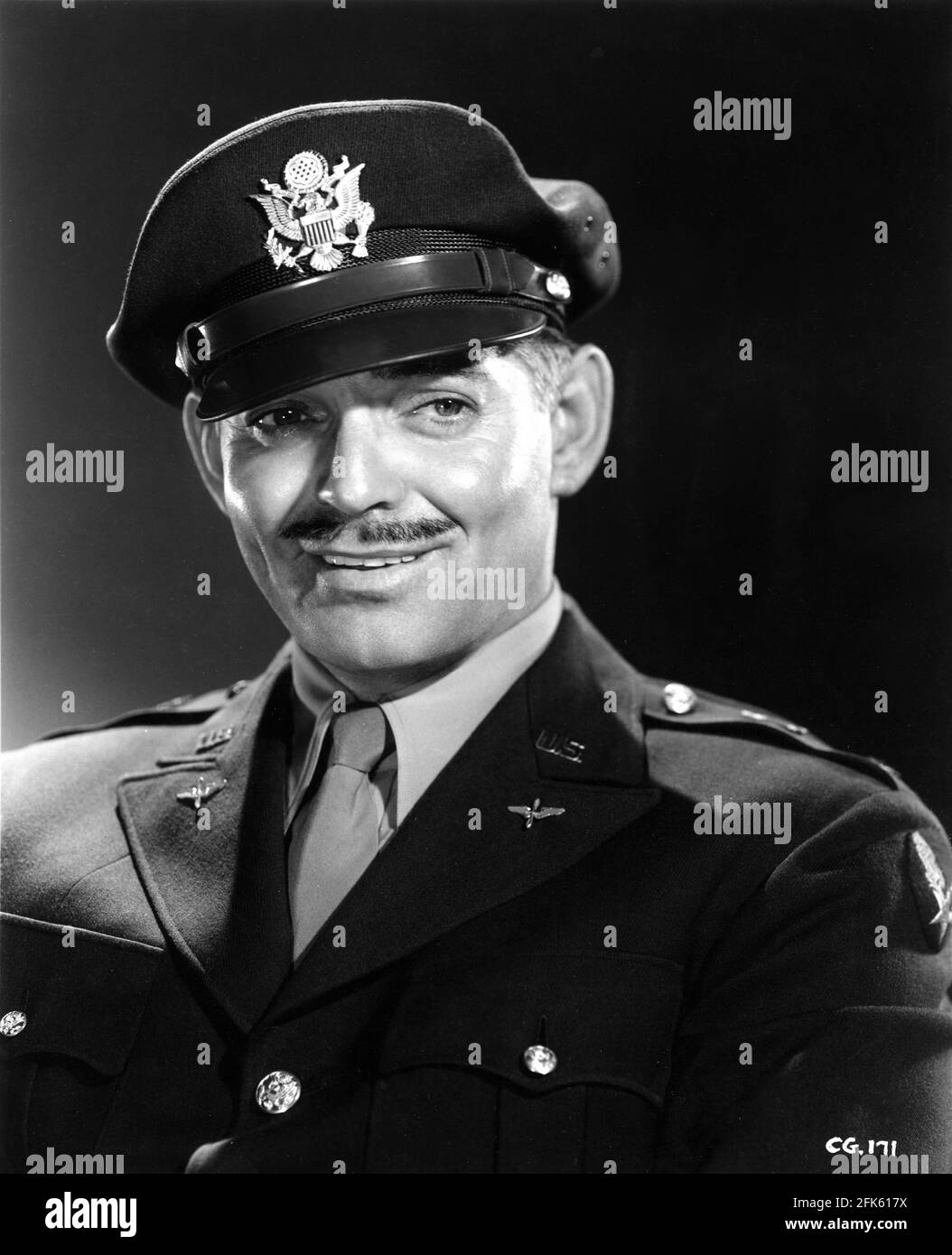 LIEUTENANT CLARK GABLE of the U.S. Army Air Forces 1943 Portrait by ...