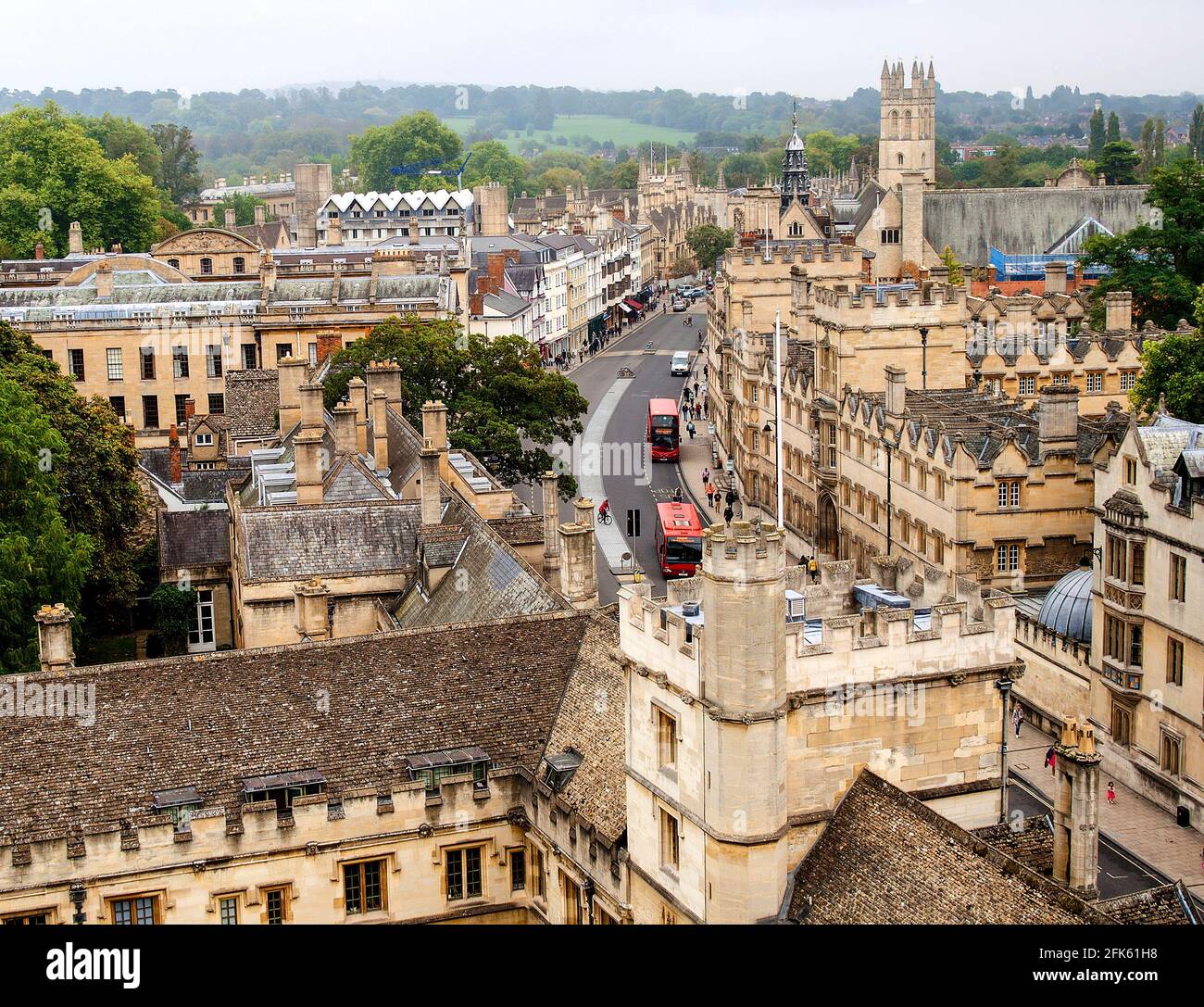 Magdalen tower oxford aerial hi-res stock photography and images - Alamy