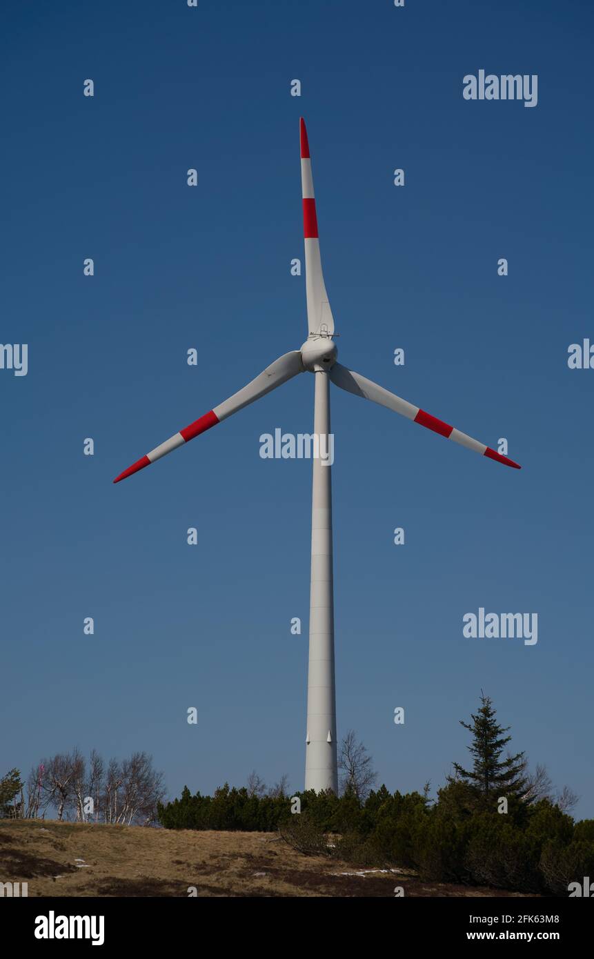 Vertical shot modern windmill hi-res stock photography and images - Alamy