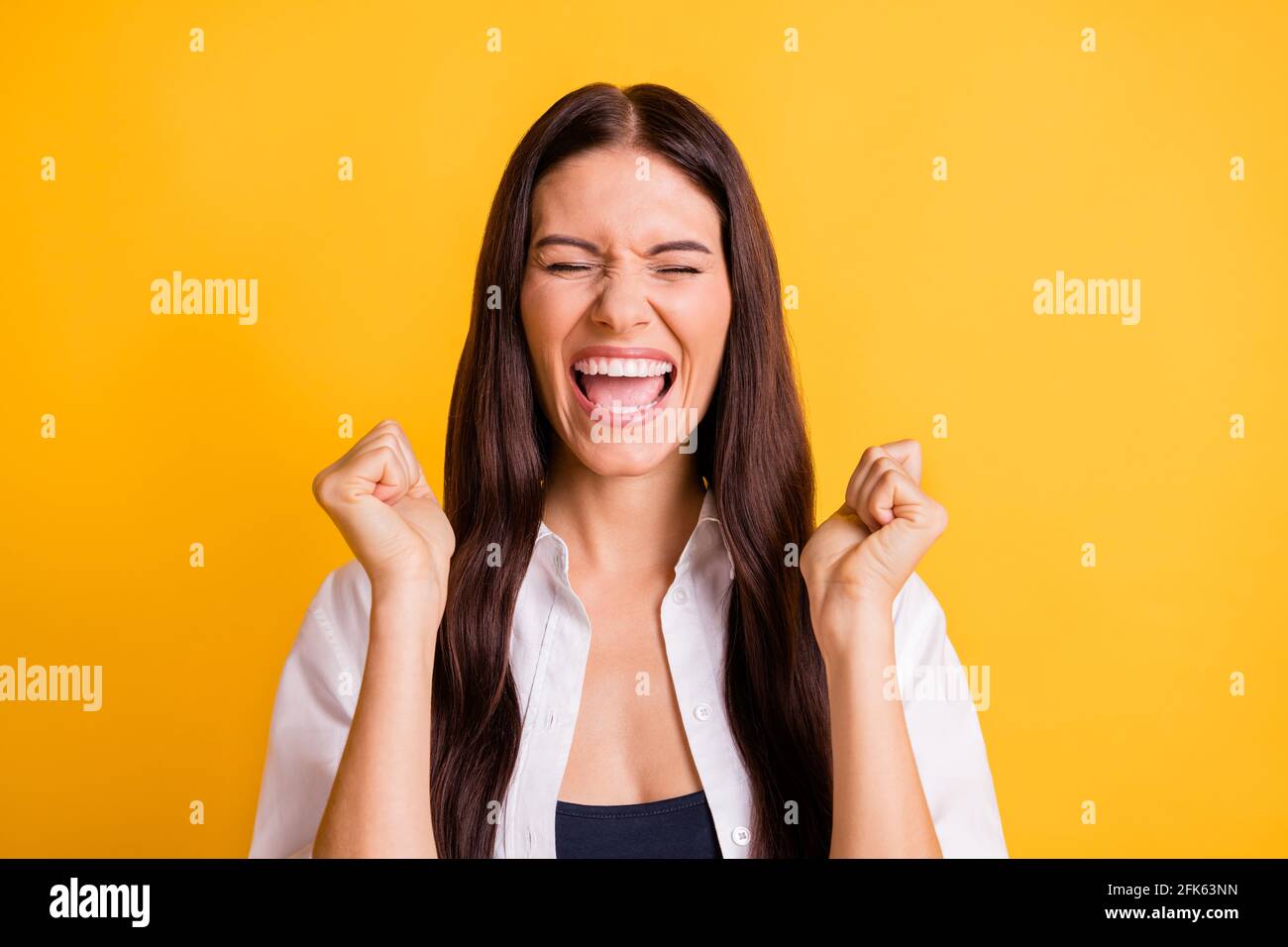 Victorious model hi-res stock photography and images - Alamy