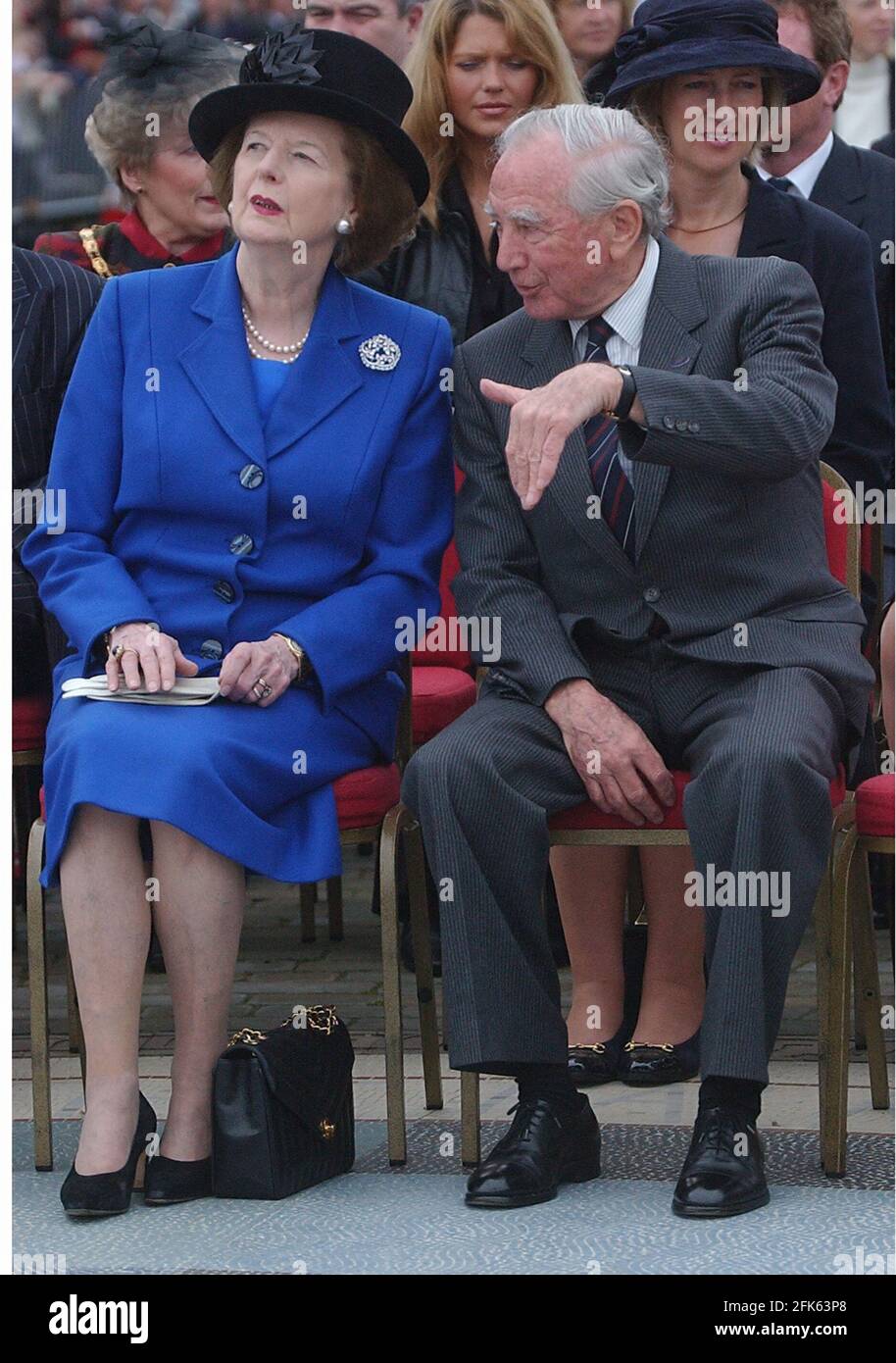 MARGARET THATCHER AND REX HUNT AT THE 20TH ANNIVERSARY FALKLANDS ...