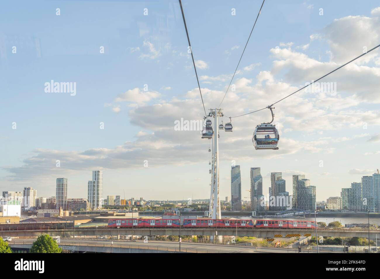 July 2020. London. Emirates Cable car London England Stock Photo - Alamy