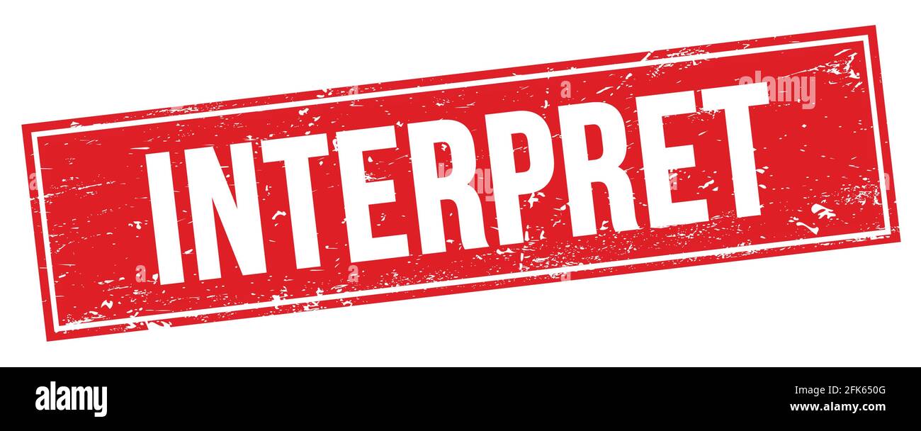Interpret text hi-res stock photography and images - Alamy