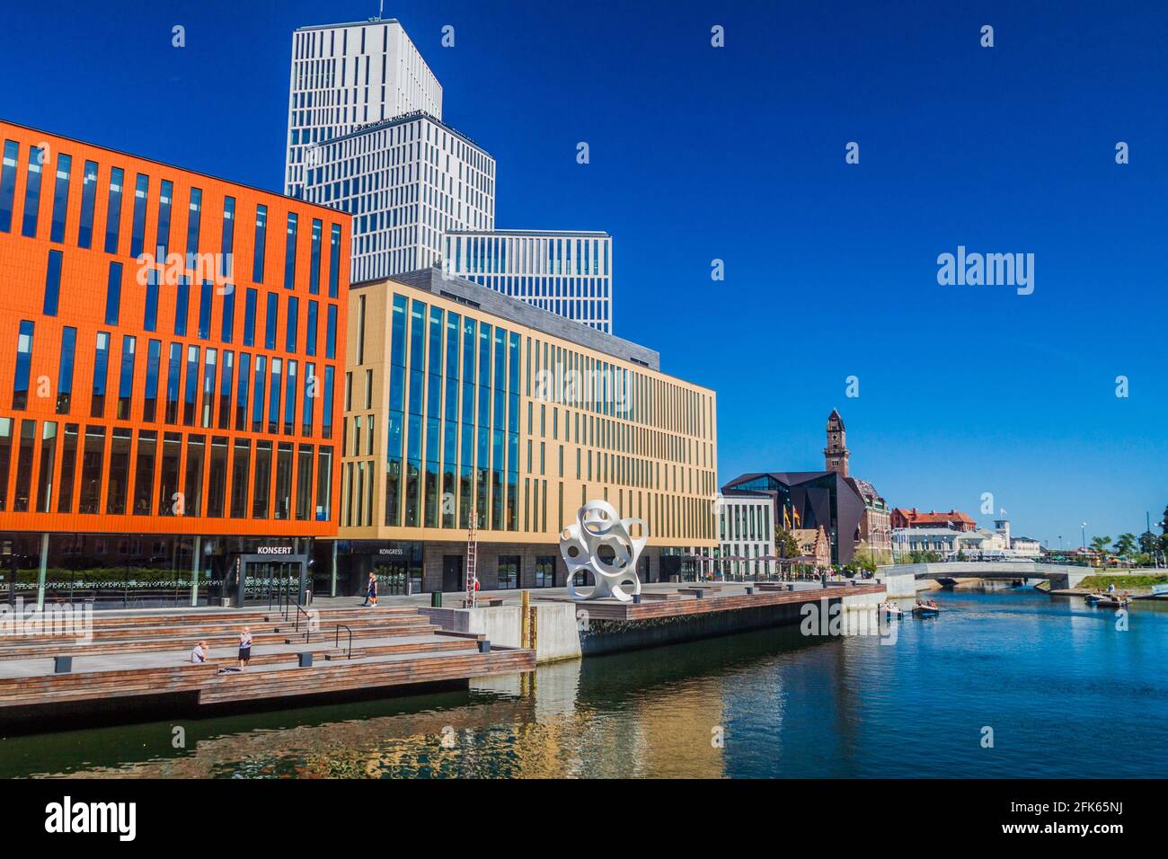 Scandinavian architecture malmo town square hi-res stock photography ...
