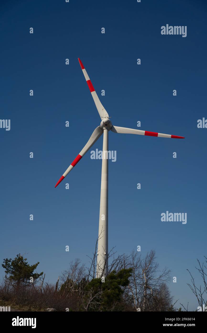 Vertical shot modern windmill hi-res stock photography and images - Alamy
