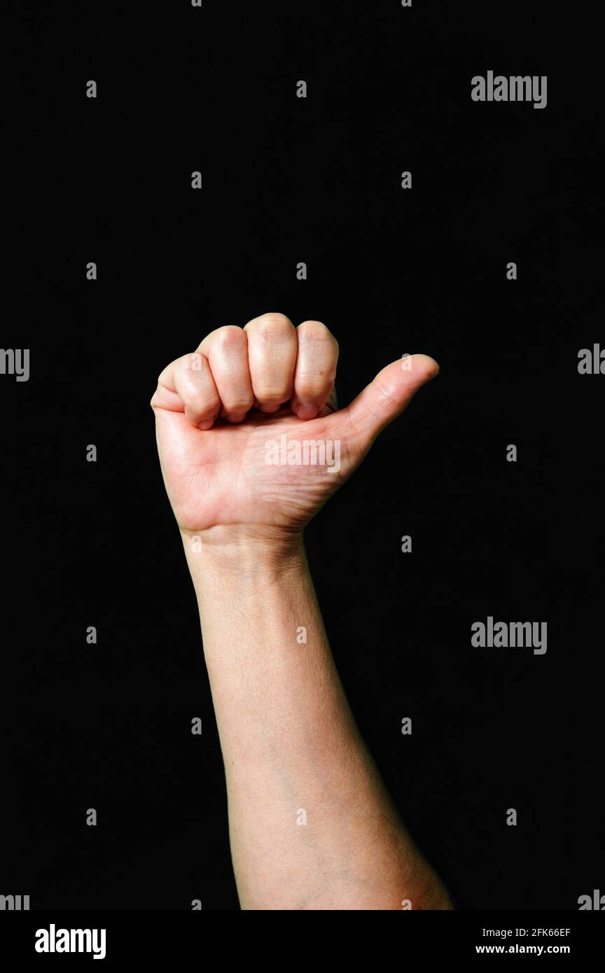 Number 1 hand gesture hi-res stock photography and images - Alamy