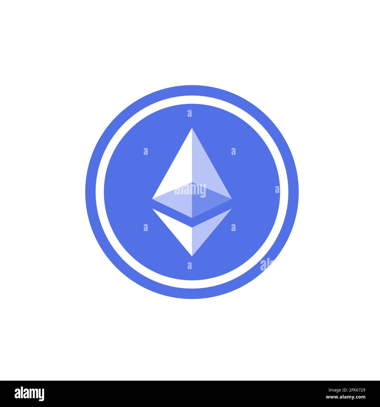 Ethereum symbol in flat design. Vector Stock Vector Image & Art - Alamy