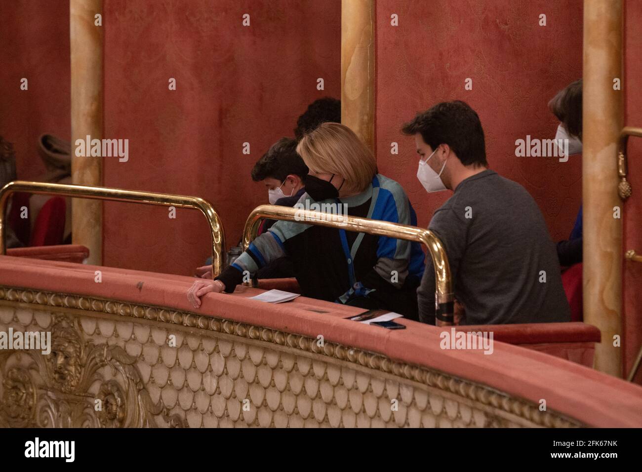 Rome, Italy. 28th Apr, 2021. After six months of closure, this evening ...