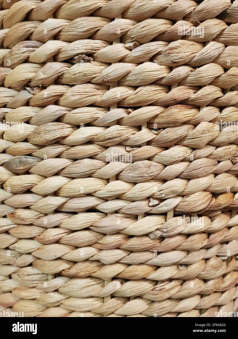 Vertical background of a brown wooden wicker texture Stock Photo - Alamy
