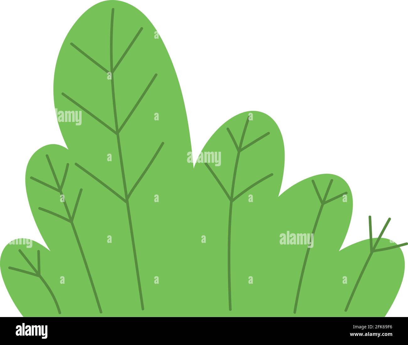 bush greenery foliage isolated icon Stock Vector Image & Art - Alamy