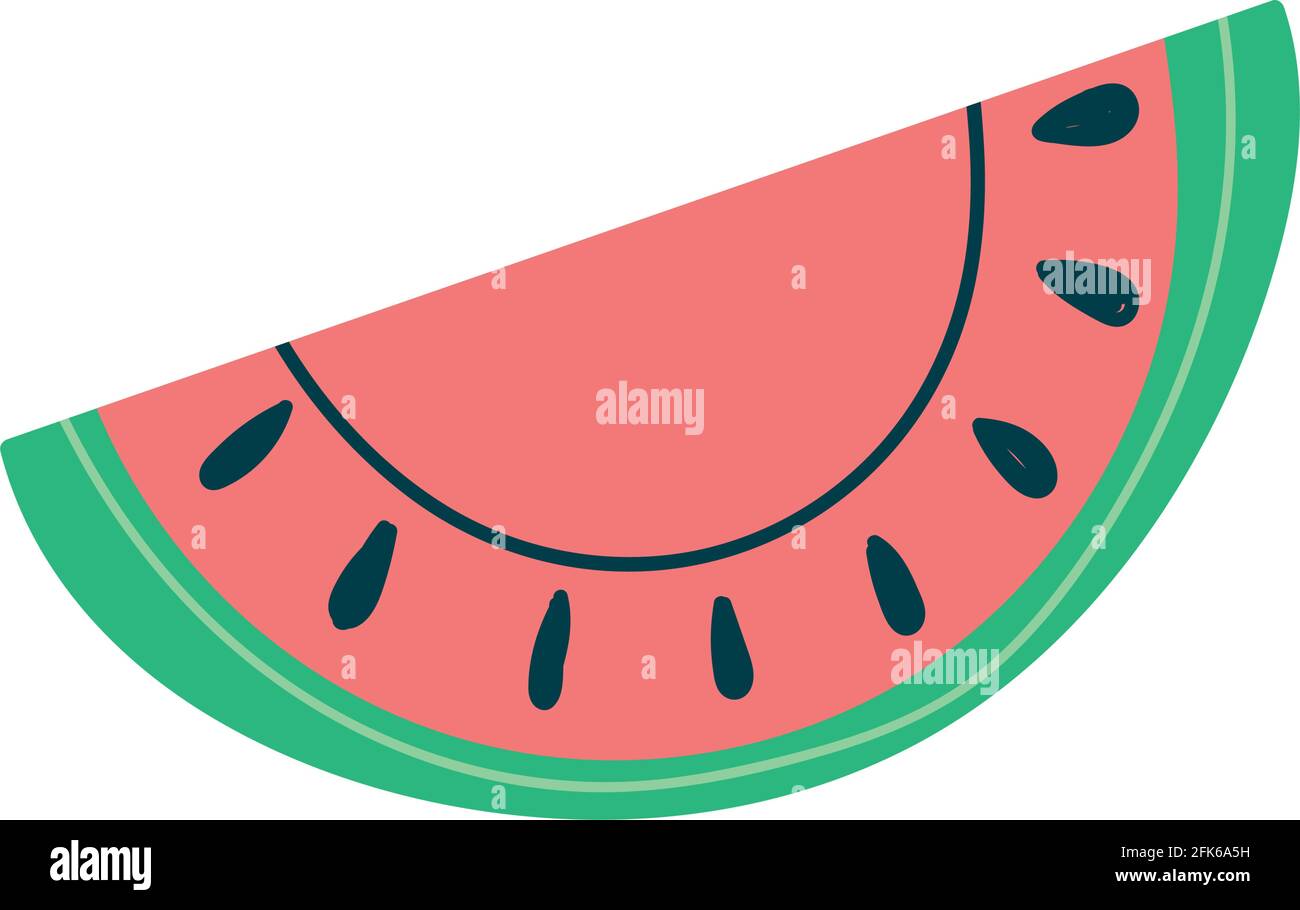 watermelon fresh fruit cartoon isolated Stock Vector Image & Art - Alamy